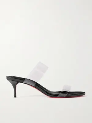 CHRISTIAN LOUBOUTIN Just Nothing 55 Pvc Mules - Black