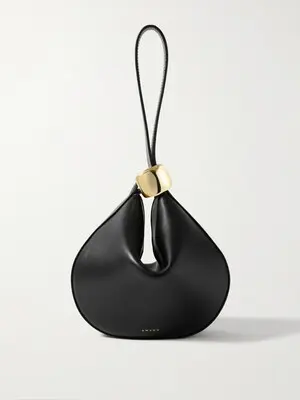 AMANU The Zambia Embellished Leather Tote - Black