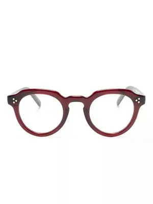 MOSCOT Gavolt Round-frame Glasses - Red