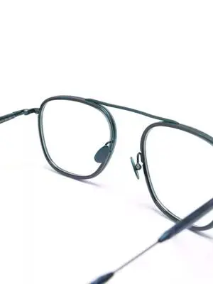 MOSCOT Fanagle Square-frame Glasses - Blue
