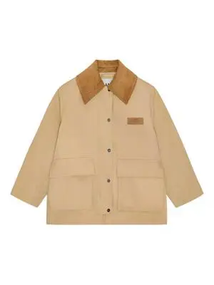GANNI Corduroy-collar Utility Jacket