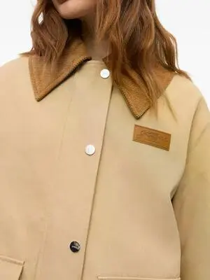 GANNI Corduroy-collar Utility Jacket