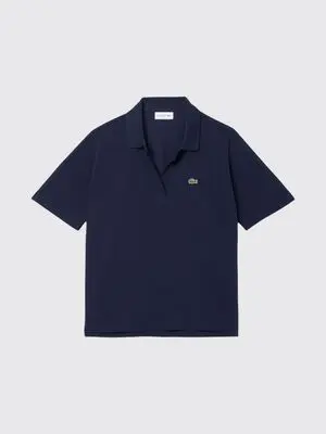Lacoste Cotton Blend Polo Shirt - Blue
