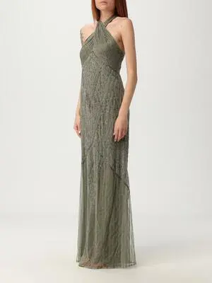 Ralph Lauren Beaded Halter Gown