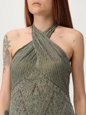 Ralph Lauren Beaded Halter Gown