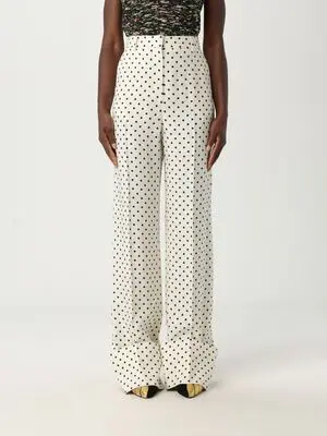 Valentino Garavani Wide Leg Trousers - Yellow Cream