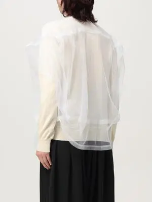 Comme Des Garçons Tulle Overlay Cardigan