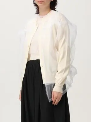 Comme Des Garçons Tulle Overlay Cardigan