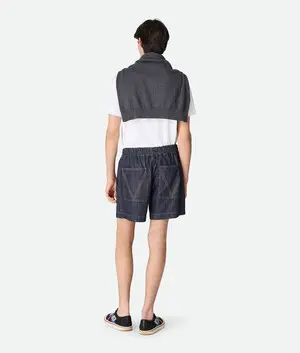 Bottega Veneta Rinsed Denim Shorts - Indigo