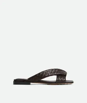 Bottega Veneta Riva Flat Mule - Fondant