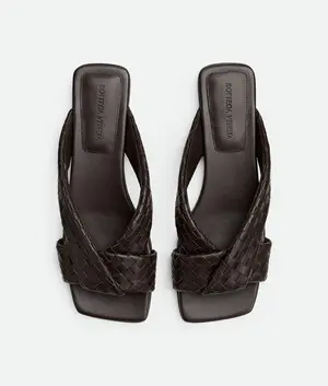 Bottega Veneta Riva Flat Mule - Fondant