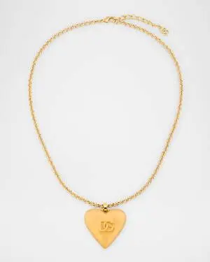 Dolce & Gabbana Heart Dg Pendant Necklace - Gold