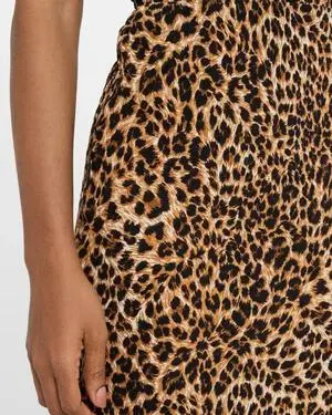 Nanushka Zarina Print Slip Skirt - Ocelot