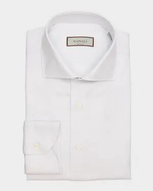 Canali Apos;s Micro-structure Dress Shirt - Lt Blue