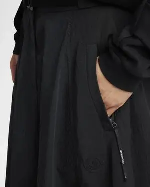 Moncler Belted Midi Skirt - Black
