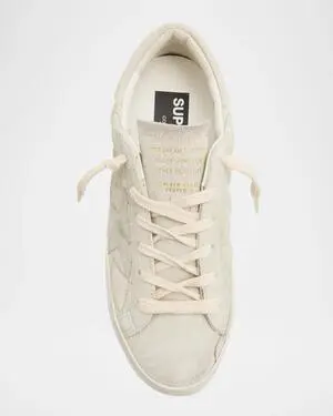 GOLDEN GOOSE Super-star Quilted Leather Low-top Sneakers - Ice