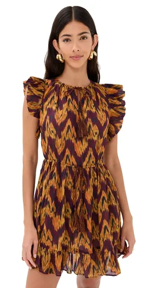 Ulla Johnson Kalina Mini Dress Coverup - Terra