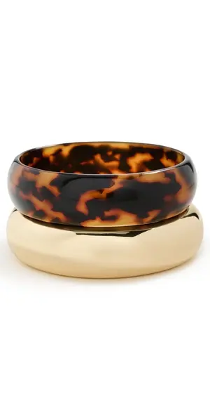 Shashi Bangle Bracelet Set - Tortoise