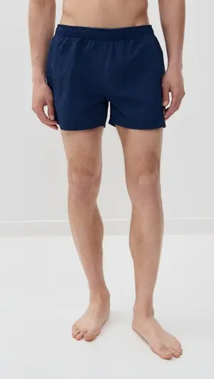 AUTO-REPLY Solid Sebastian Swim Trunks - Lapis