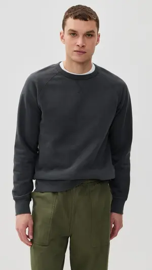 Officine Générale Crew Neck French Terry Sweater
