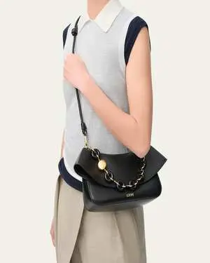 Loewe Ola Medium Shoulder Bag - Black