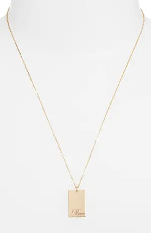 SET & STONES Stella Personalized Pendant Necklace - Gold