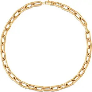 SARA WEINSTOCK Rectangle Charm Chain Necklace