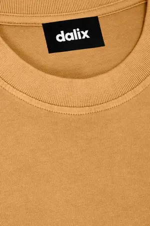 DALIX Astronaut Heavyweight Pigment Dye Tee - Peanut