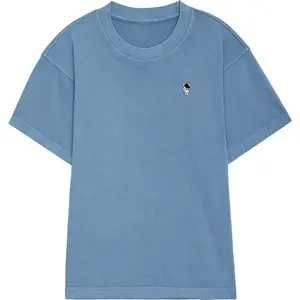 DALIX Astronaut Heavyweight Pigment Dye Tee - Pebble Blue