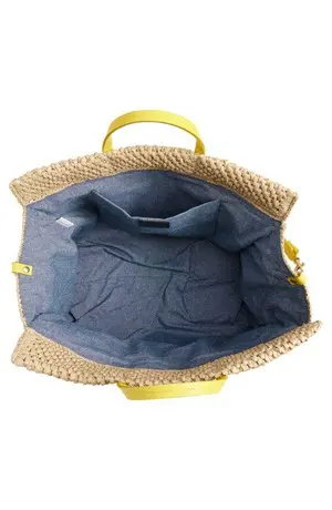 Clare V. Woven Raffia Tote Bag