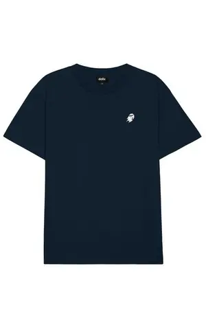 DALIX Ghost Mode Heavy Weight Cotton Tee - Navy