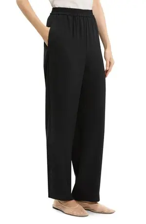 Theory Satin Wide-leg Pants