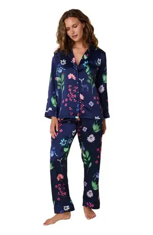 THE CAT'S PAJAMAS Silk Pajama Set - Deerly