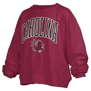 PRESSBOX South Carolina Gamecocks Oversized Pullover Sweatshirt