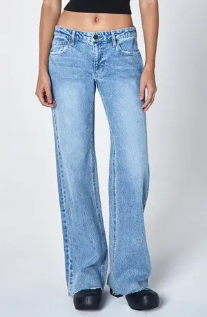 UNPUBLISHED Jody Wide-leg Jeans With Raw Hem