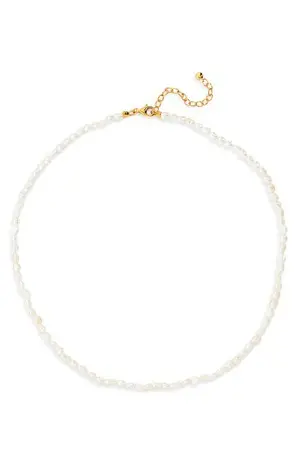 Monica Vinader Capri Keshi Pearl Necklace - 18k Gold Vermeil / Pearl