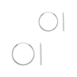 DONATELLO GIAN Sterling Hoop Earring Set - Silver