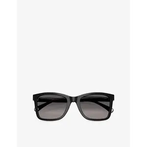 Chanel Polarised Rectangle-frame Acetate Sunglasses