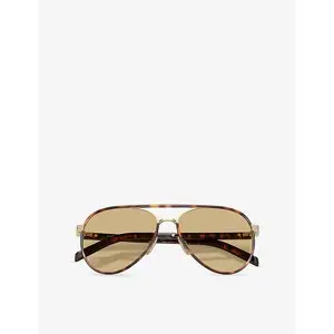 Prada Pilot-frame Steel Sunglasses - Gold