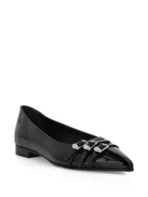 Philipp Plein Multi-strap Ballet Flats - Black