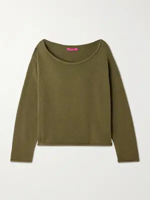 THE ELDER STATESMAN Nora Lite Cotton Sweater