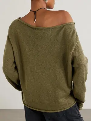 THE ELDER STATESMAN Nora Lite Cotton Sweater