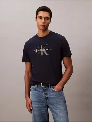 Calvin Klein Monologo Tee - Blue