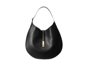 Polo Ralph Lauren Calfskin Shoulder Bag - Black