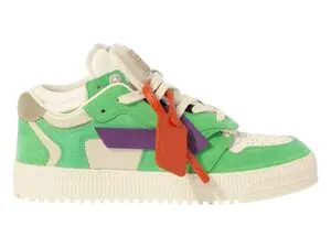 Off-White Floating Arrow Lowin Sneakers - Neon Green/purple