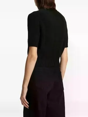 Khaite Short-sleeve Button-up Cardigan - Black