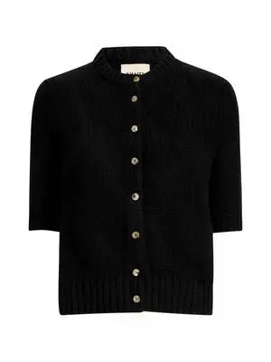 Khaite Short-sleeve Button-up Cardigan - Black