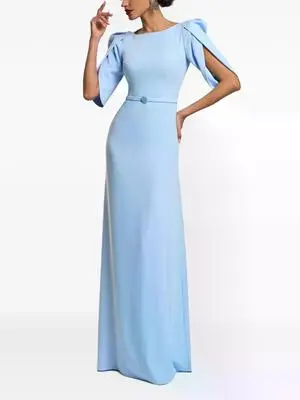 CRISTALLINI Blanca Short-sleeve Maxi Dress
