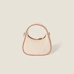 Miu Miu Canvas And Leather Wander Bag