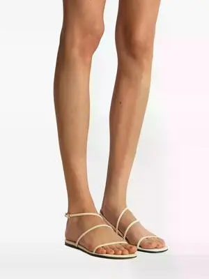 Khaite Loop Flat Sandals - Neutrals
